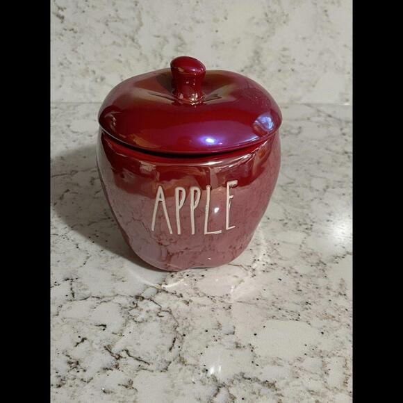 Rae Dunn | Accents | Rae Dunn Apple Iridescent Red Apple Candle Candy ...